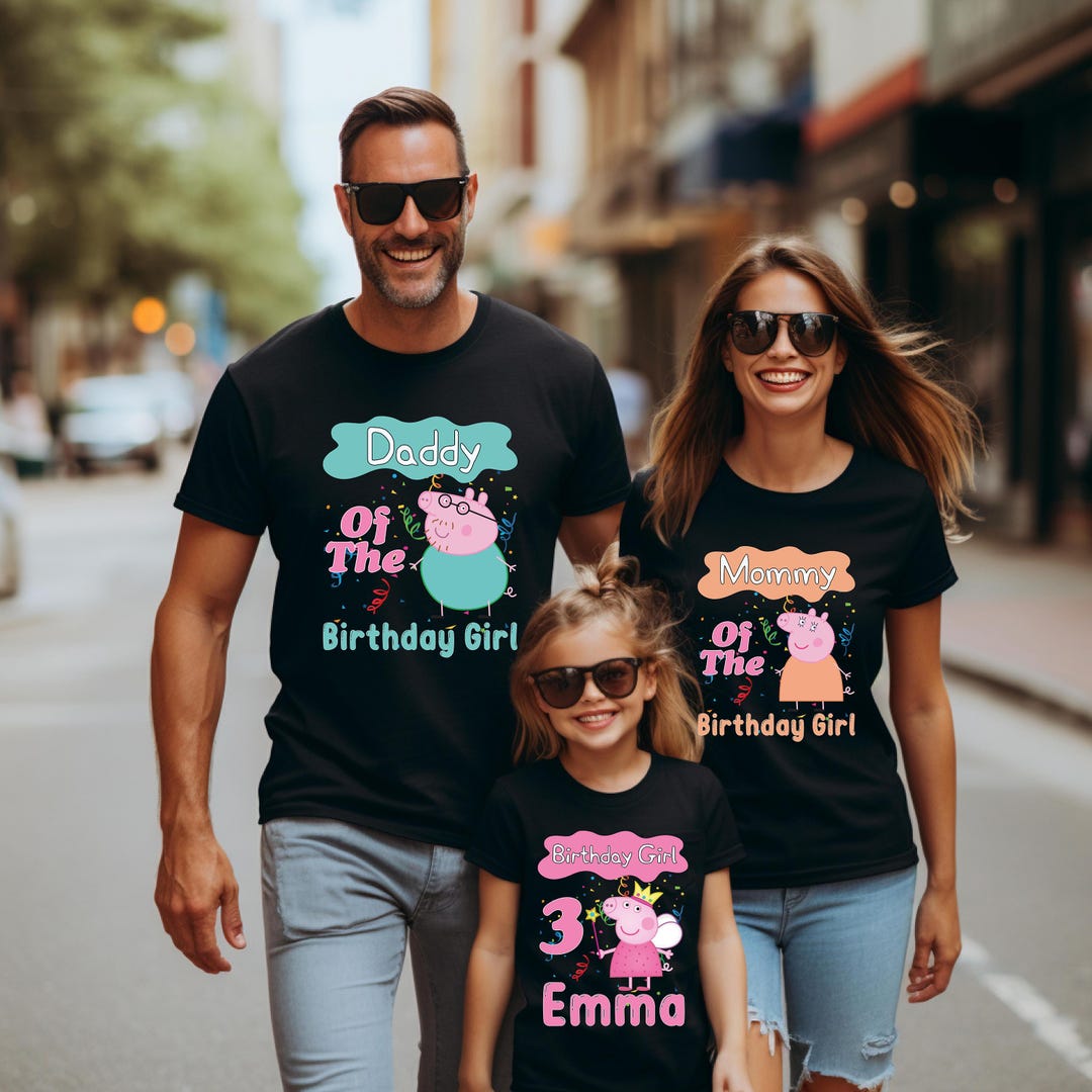 Custom Pig Birthday Shirt, Pig Birthday Shirt, Pig Birthday Party ...