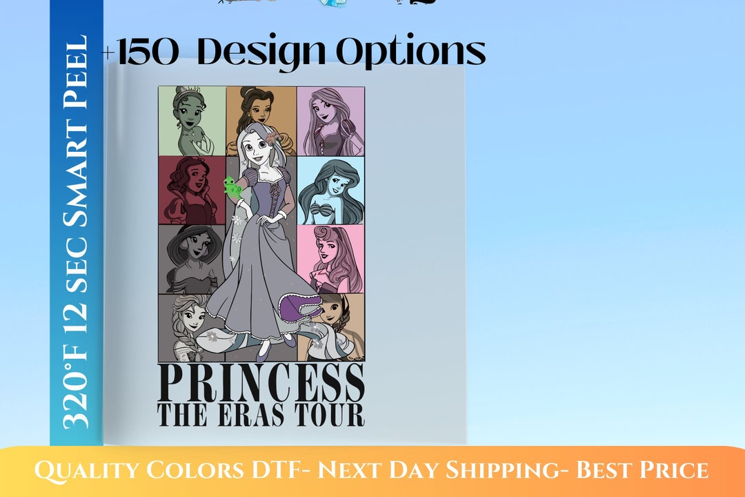 Disney Princess Tour Dtf, Rapunzel Tour Dtf Transfers, Best Day Ever ...