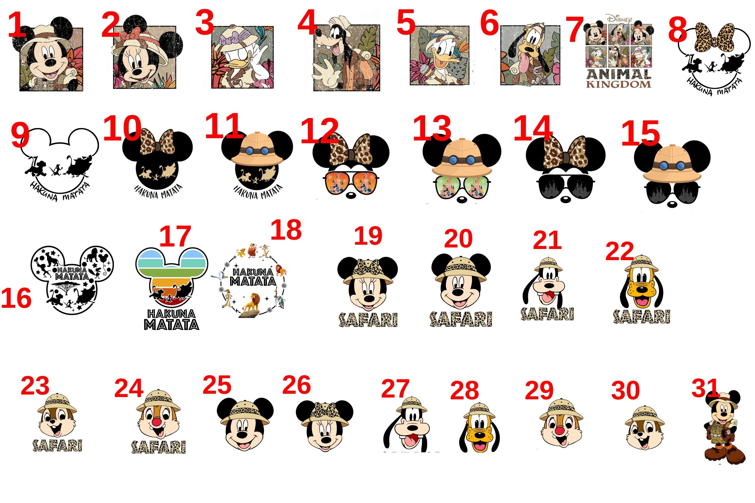 Disney Animal Kingdom Dtf Print, 2025 Safari Mickey Friends Dtf ...