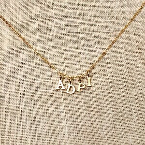 Alpha Delta Pi Sorority Necklace, ADPI Sorority Necklace, Alpha Delta ...