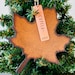 Maple Leaf Ornament, Canada Ornament, Canadian Maple Leaf, Personalized ...