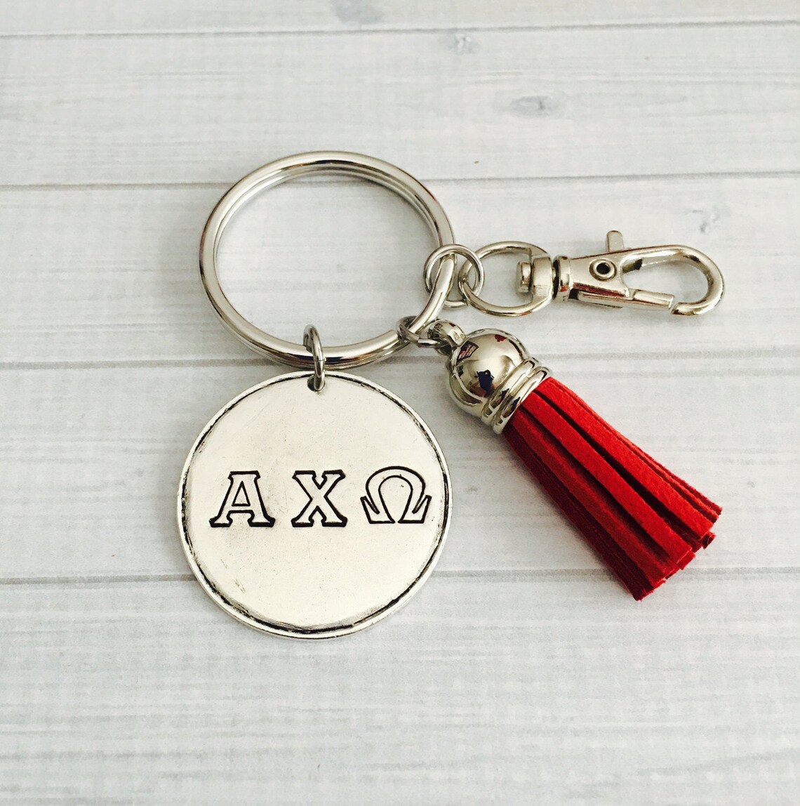 Alpha Chi Omega Key Chain Sorority Key Chain Tassel Key | Etsy