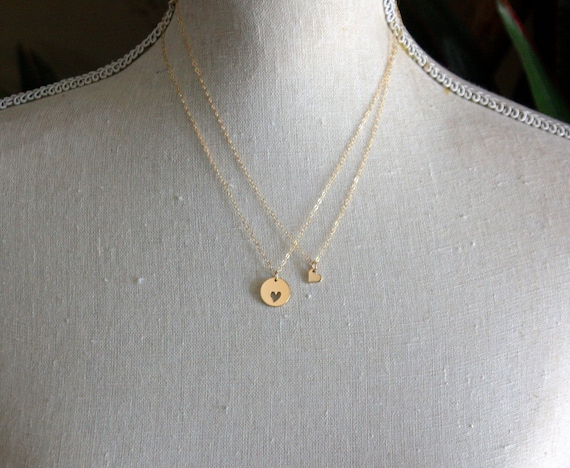 Mother Daughter Necklace Set Mother Daughter Jewelry Mom Daughter Gift Set Back to School Gift Going Away to School Gift