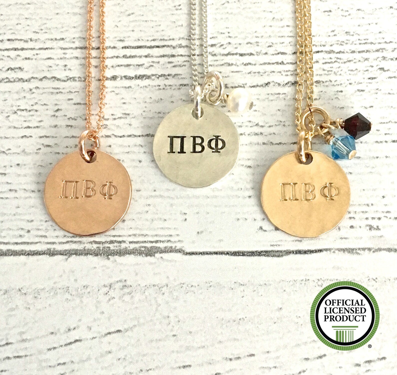 Pi Beta Phi Necklace Pi Beta Phi Jewelry Sorority Necklace | Etsy