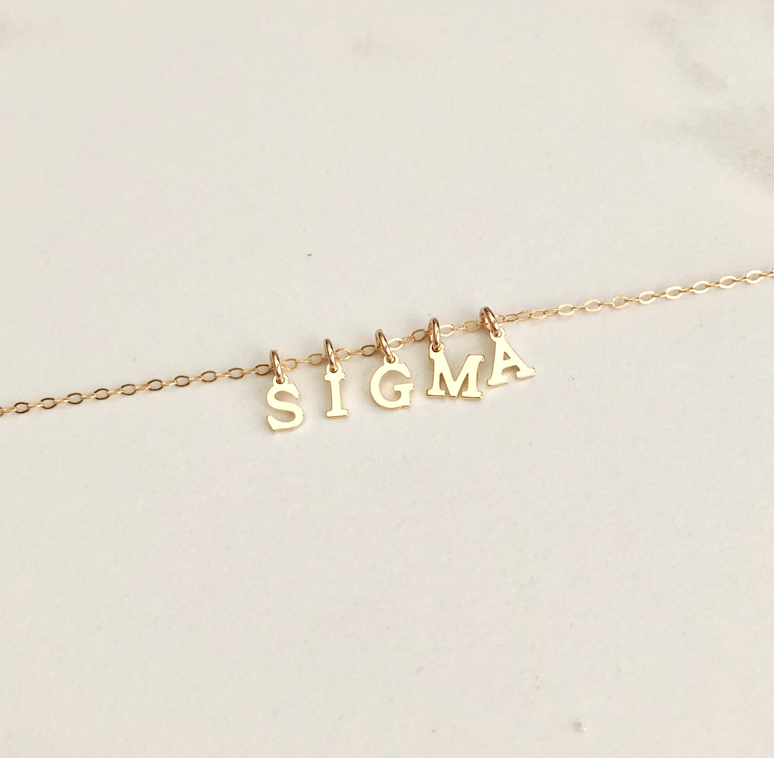 Sigma Sigma Sigma Sorority Necklace Tri Sigma Sorority - Etsy