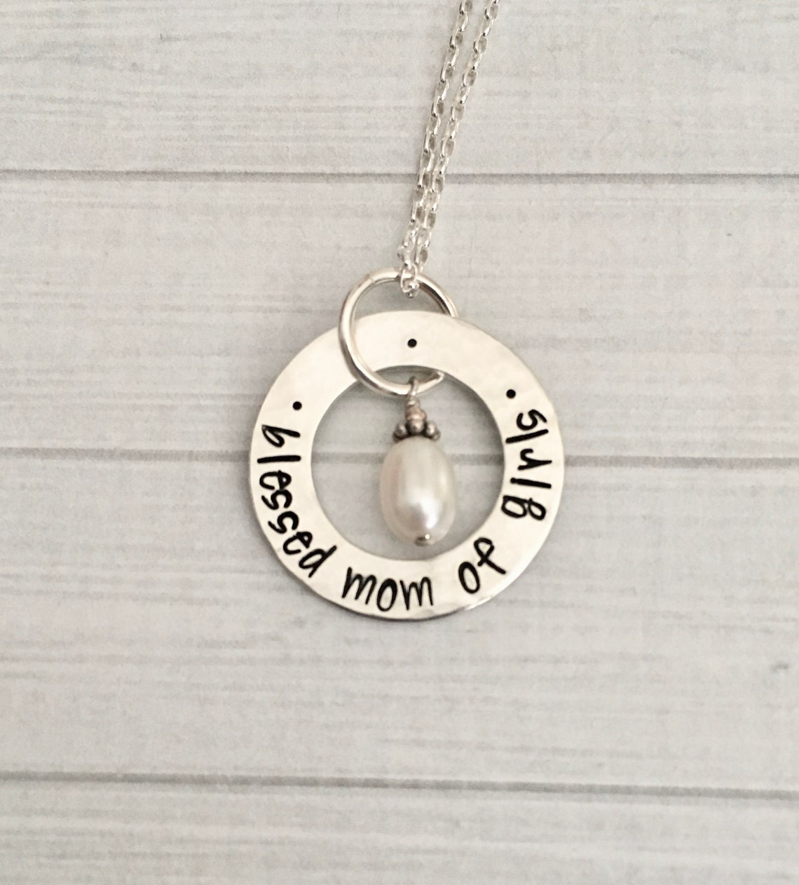 Blessed Mom Necklace Blessed Mom of Boys Blessed Mom of | Etsy