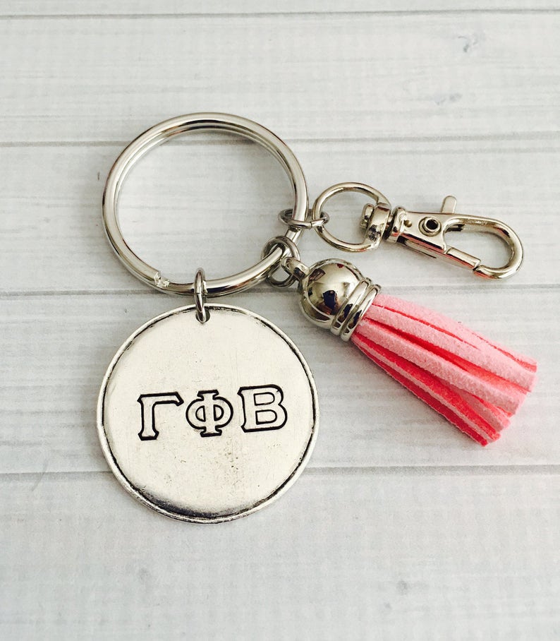 Gamma Phi Beta Key Chain, Sorority Key Chain, Tassel Key Chain ...