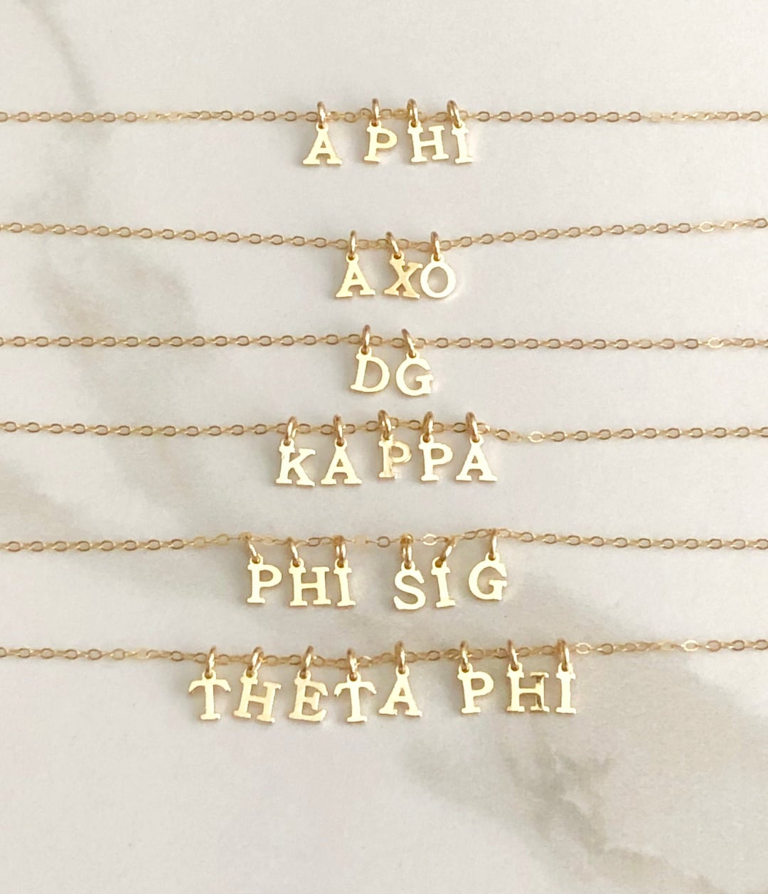 Alpha Phi Sorority Necklace, Aphi Sorority Necklace, Alpha Phi Necklace ...