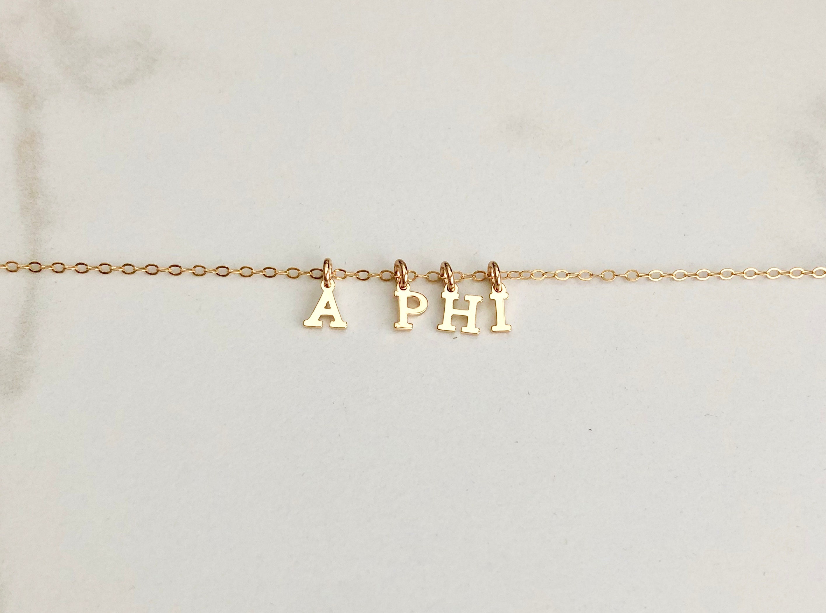 Alpha Phi Sorority Necklace, Aphi Sorority Necklace, Alpha Phi Necklace ...