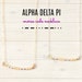 Adpi Morse Code Necklace, Adpi Sorority Necklace, Alpha Delta Pi ...