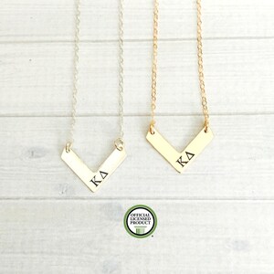 Kappa Delta Necklace Kappa Delta Jewelry KD Sorority - Etsy