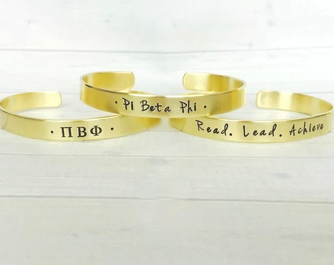 Pi Beta Phi Bracelet Pi Beta Phi Jewelry Sorority Bracelet Sorority ...