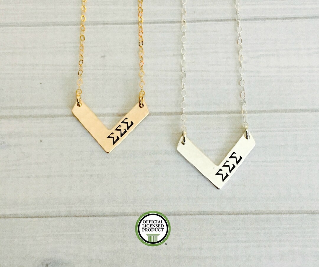 Sigma Sigma Sigma Necklace Sigma Sigma Sigma Jewelry - Etsy