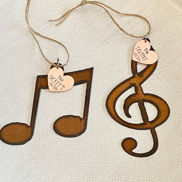Musical Note Ornament - Etsy