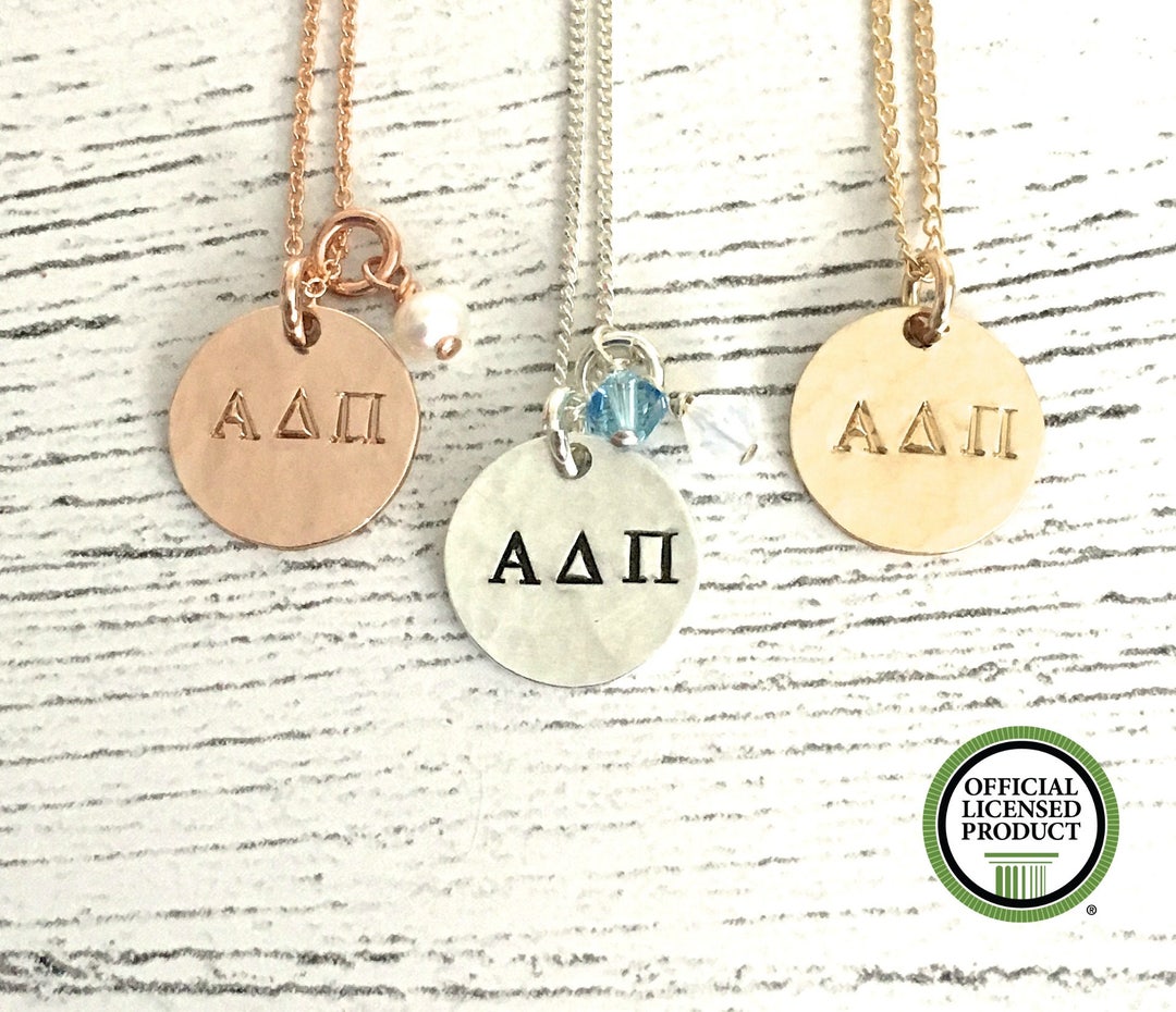 Alpha Delta Pi Necklace Alpha Delta Pi Jewelry Sorority - Etsy