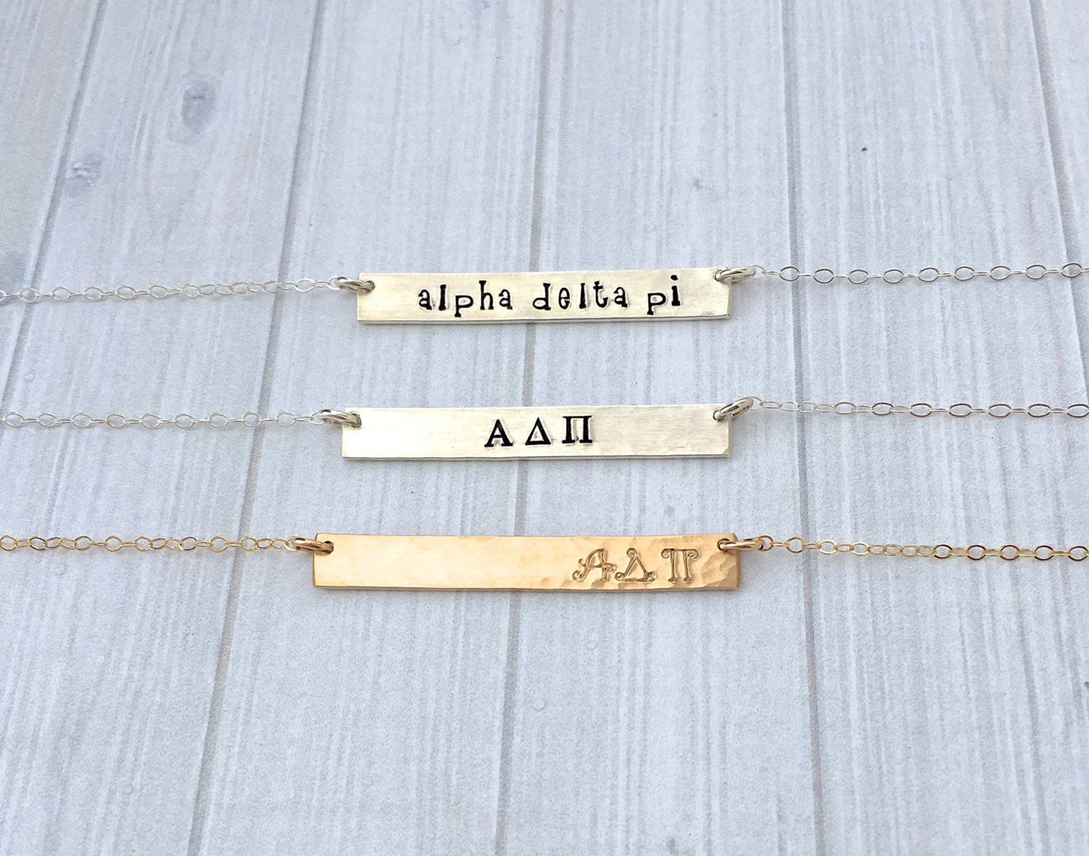 ALPHA DELTA PI Necklace Alpha Delta Pi Jewelry Sorority | Etsy
