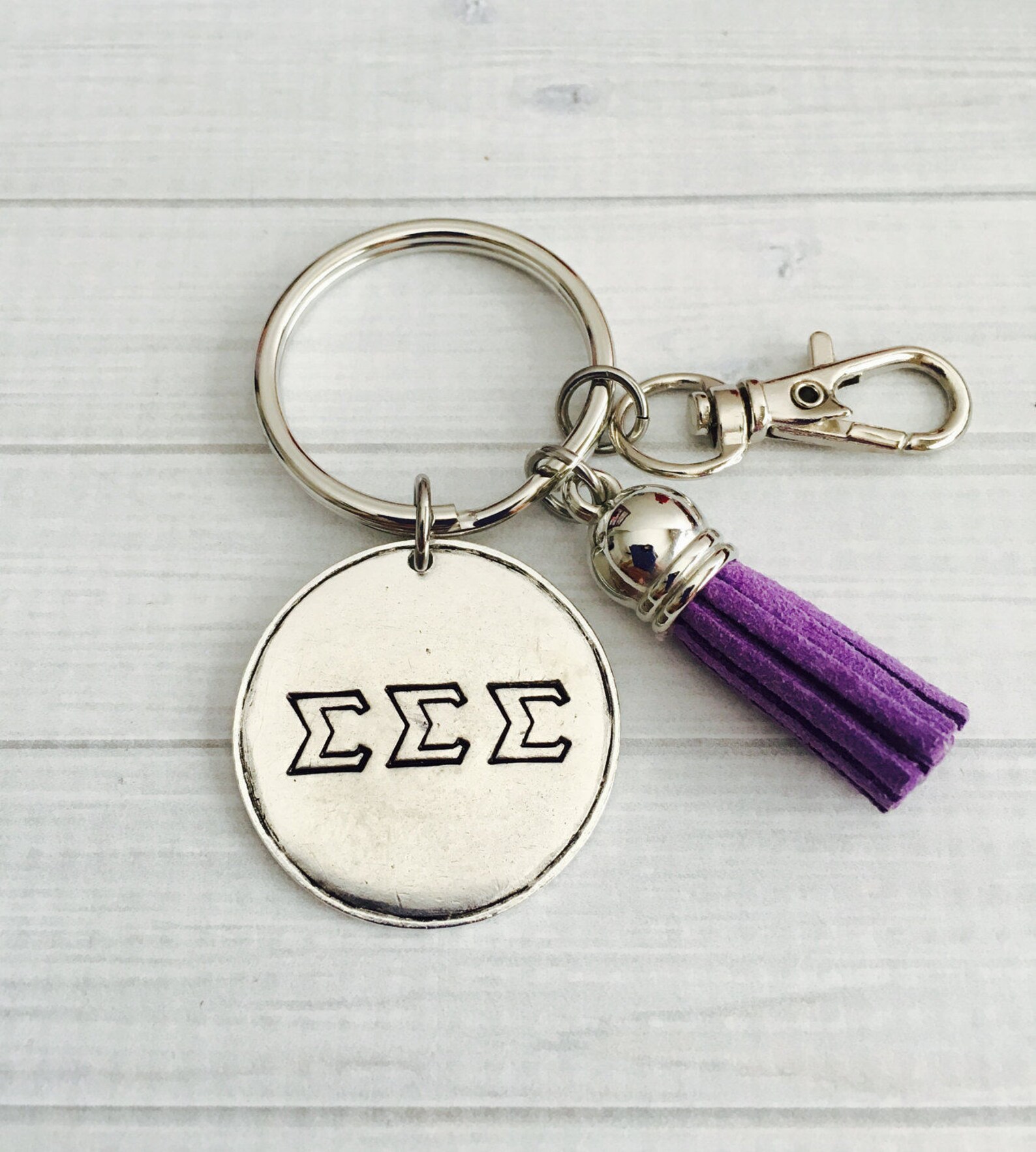 Sigma Sigma Sigma Key Chain Sorority Key Chain Tassel Key - Etsy