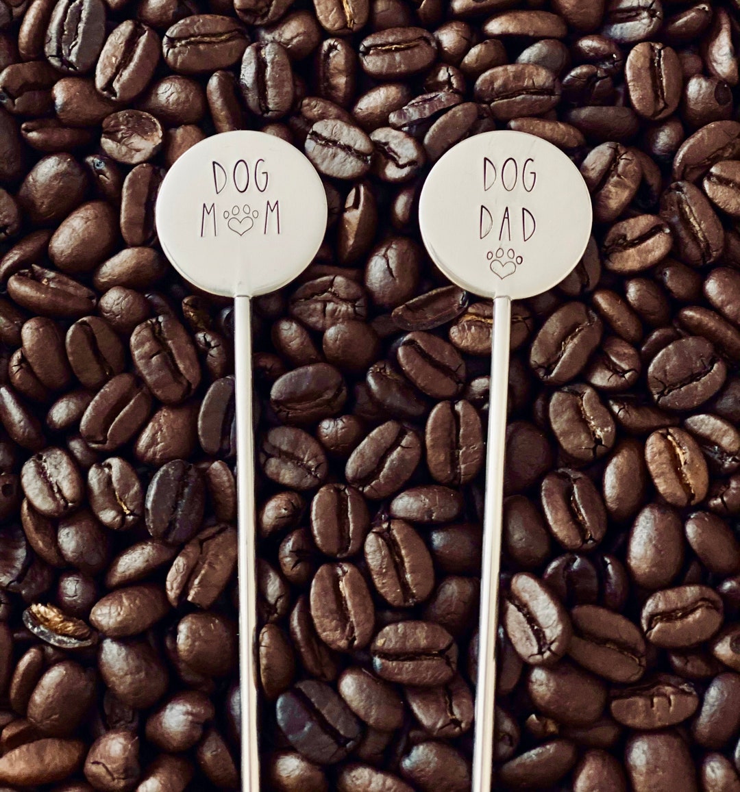 Dog Mom Coffee Stir Stick, Dog Dad Coffee Stirrer, Beverage Stirrer ...