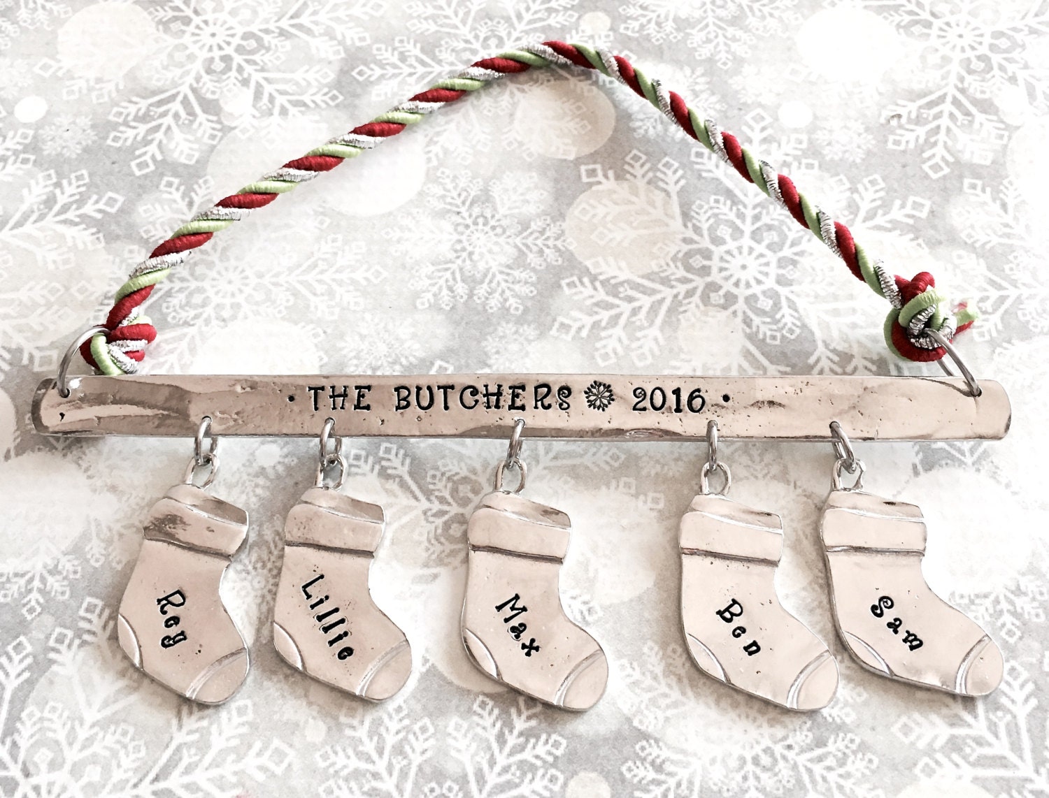 Personalized Ornament Christmas Stocking Ornament - Etsy