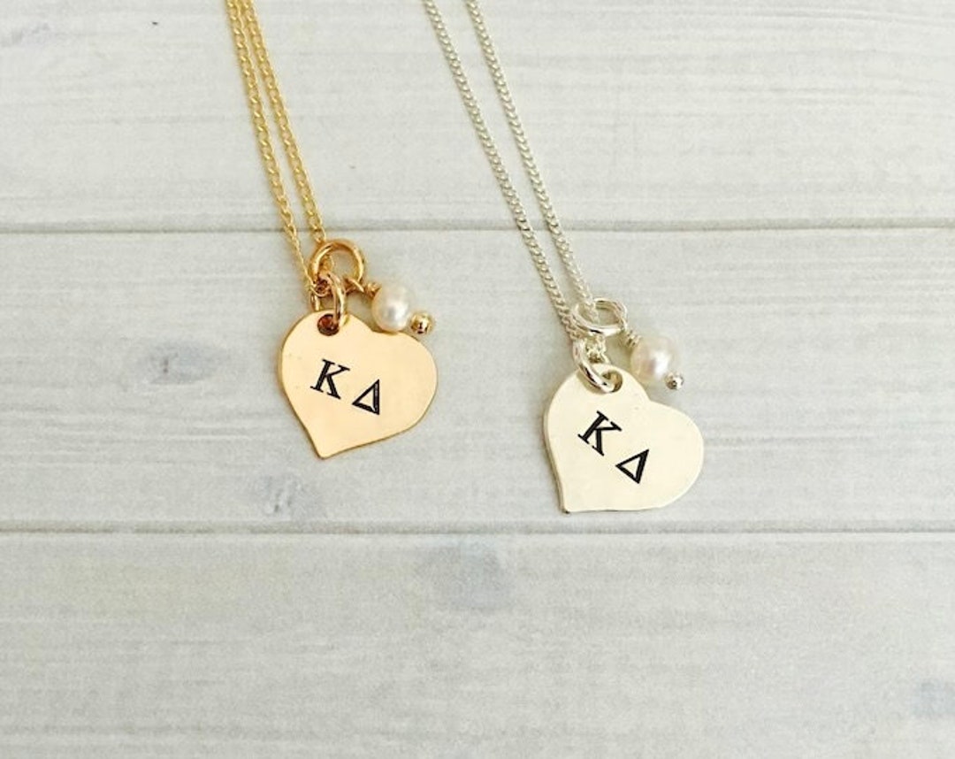 Kappa Delta Necklace - Kappa Delta Jewelry - KD Sorority Jewelry - Big ...