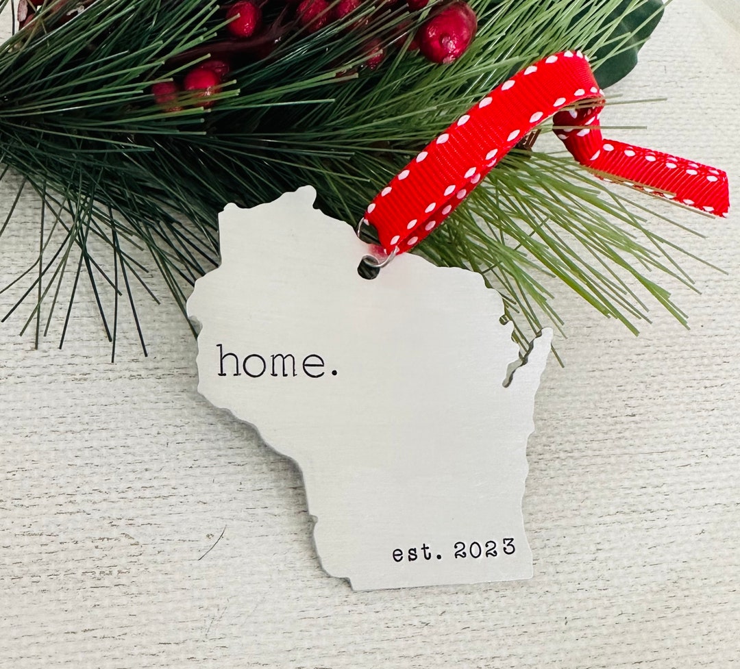 Wisconsin Ornament, Personalized Wisconsin Ornament, Wisconsin ...