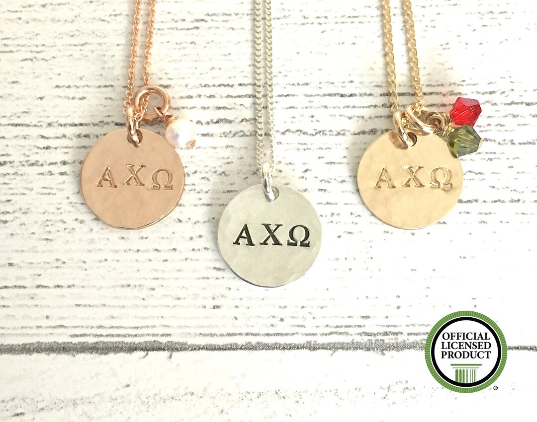 Alpha Chi Omega Necklace Alpha Chi Omega Jewelry Sorority - Etsy