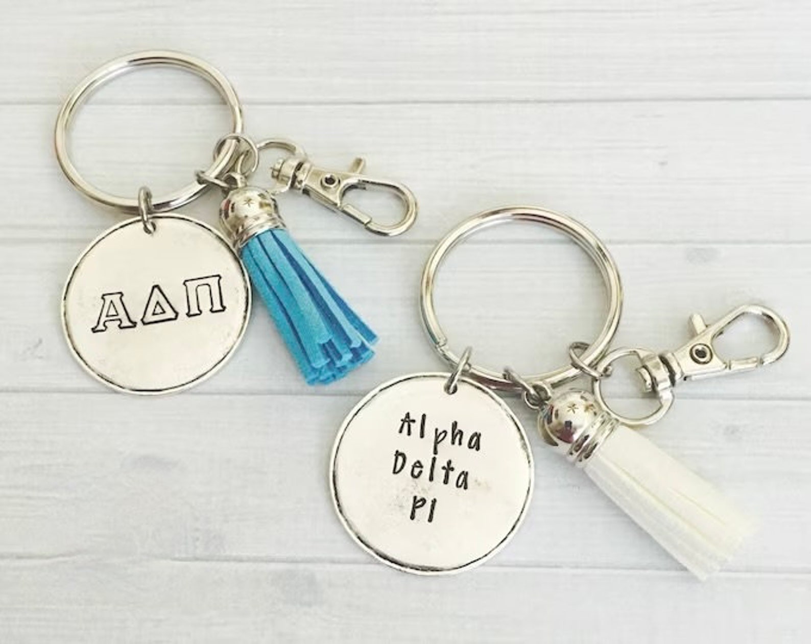 Alpha Delta Pi Key Chain, Adpi Sorority Key Chain, Tassel Key Chain ...