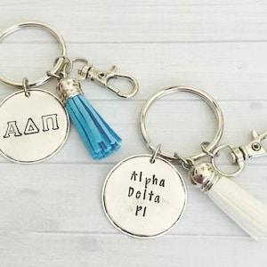 Alpha Delta Pi Key Chain, Adpi Sorority Key Chain, Tassel Key Chain ...