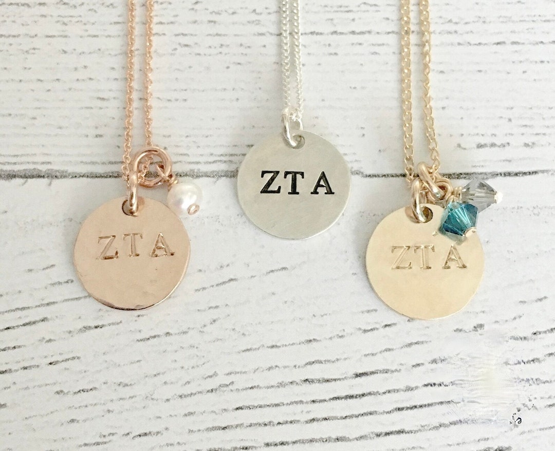 Zeta Tau Alpha Necklace - Zeta Tau Alpha Jewelry - Sorority Necklace ...