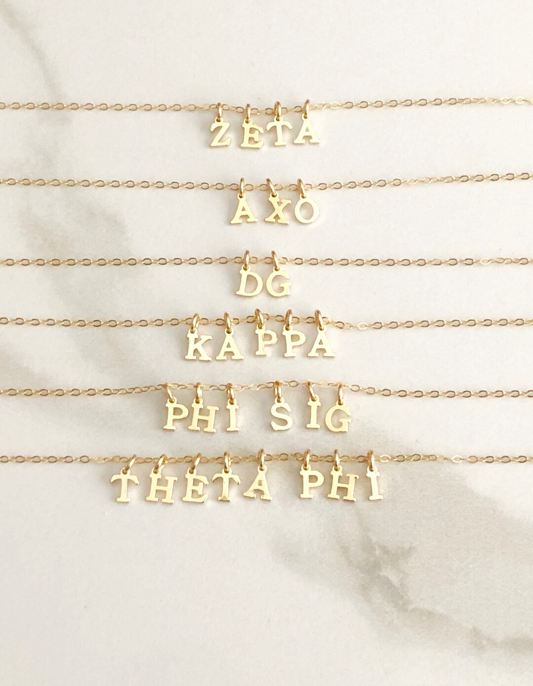 Zeta Tau Alpha Sorority Necklace, Zeta Sorority Necklace, Zeta Tau ...