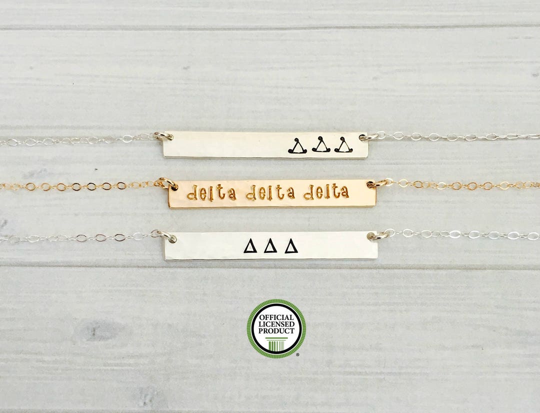 DELTA DELTA DELTA Necklace Delta Delta Delta Jewelry - Etsy