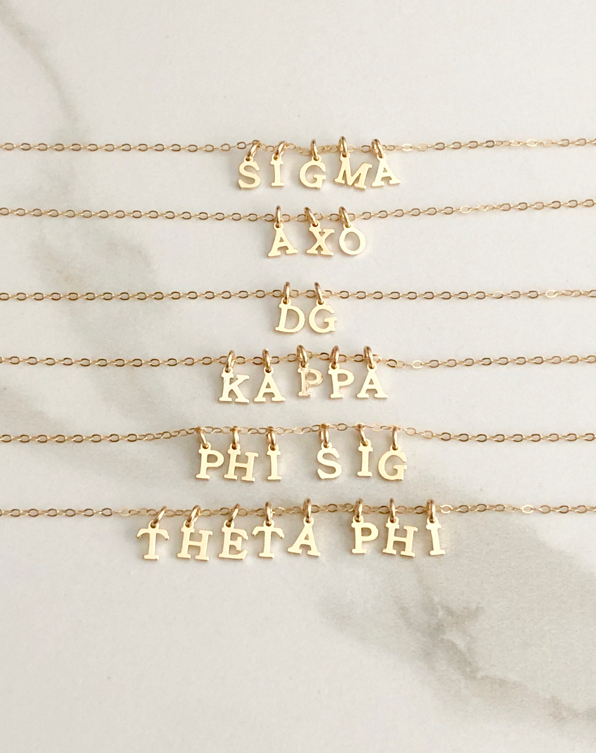 Sigma Sigma Sigma Sorority Necklace Tri Sigma Sorority - Etsy