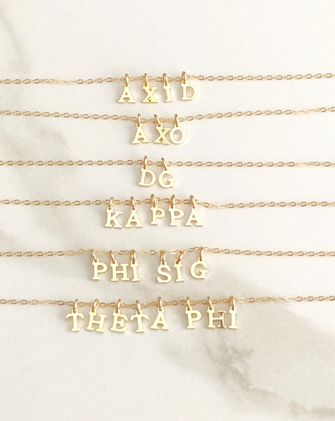 Alpha Xi Delta Sorority Necklace, AXID Sorority Necklace, Alpha Xi ...