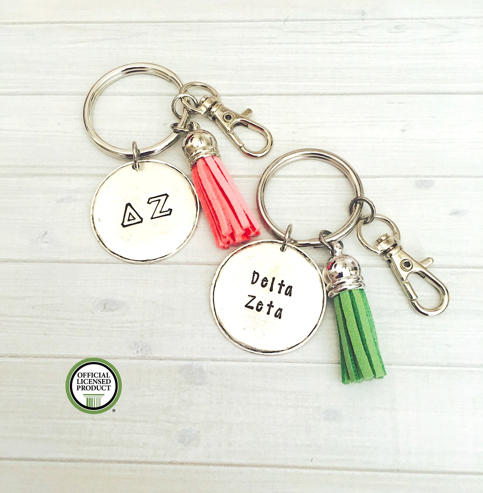 Delta Zeta Key Chain Sorority Key Chain Tassel Key Chain | Etsy