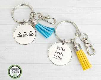 Delta Zeta Key Chain Sorority Key Chain Tassel Key Chain | Etsy