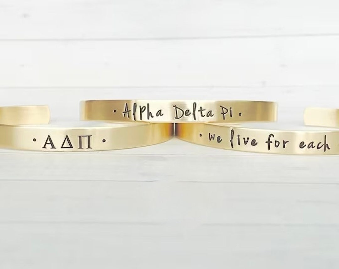 Alpha Delta Pi Bracelet - Alpha Delta Pi Jewelry - Sorority Bracelet ...
