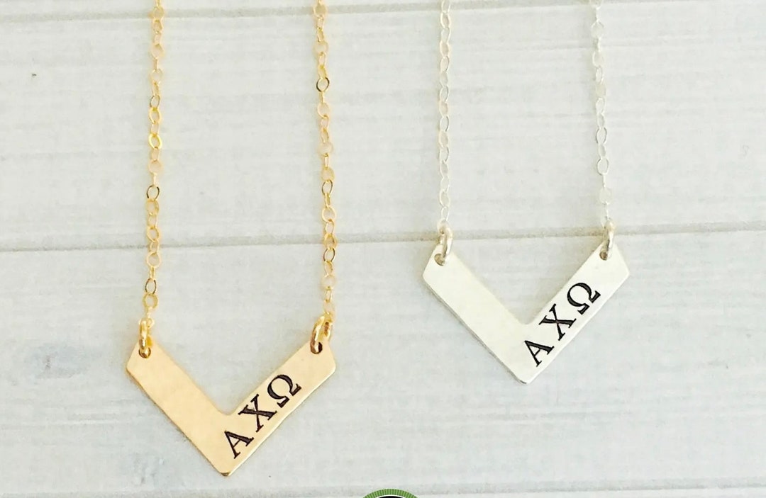 Alpha Chi Omega Necklace - Alpha Chi Omega Jewelry - AXO - Sorority ...