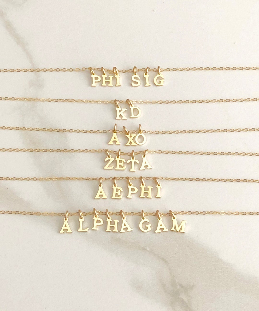 Phi Sigma Sigma Sorority Necklace, Phi Sig Sorority Necklace, Phi Sigma ...