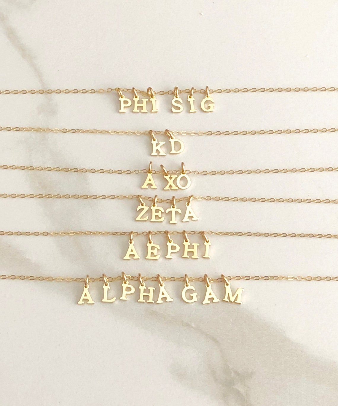 Phi Sigma Sigma Sorority Necklace Phi Sig Sorority Necklace - Etsy