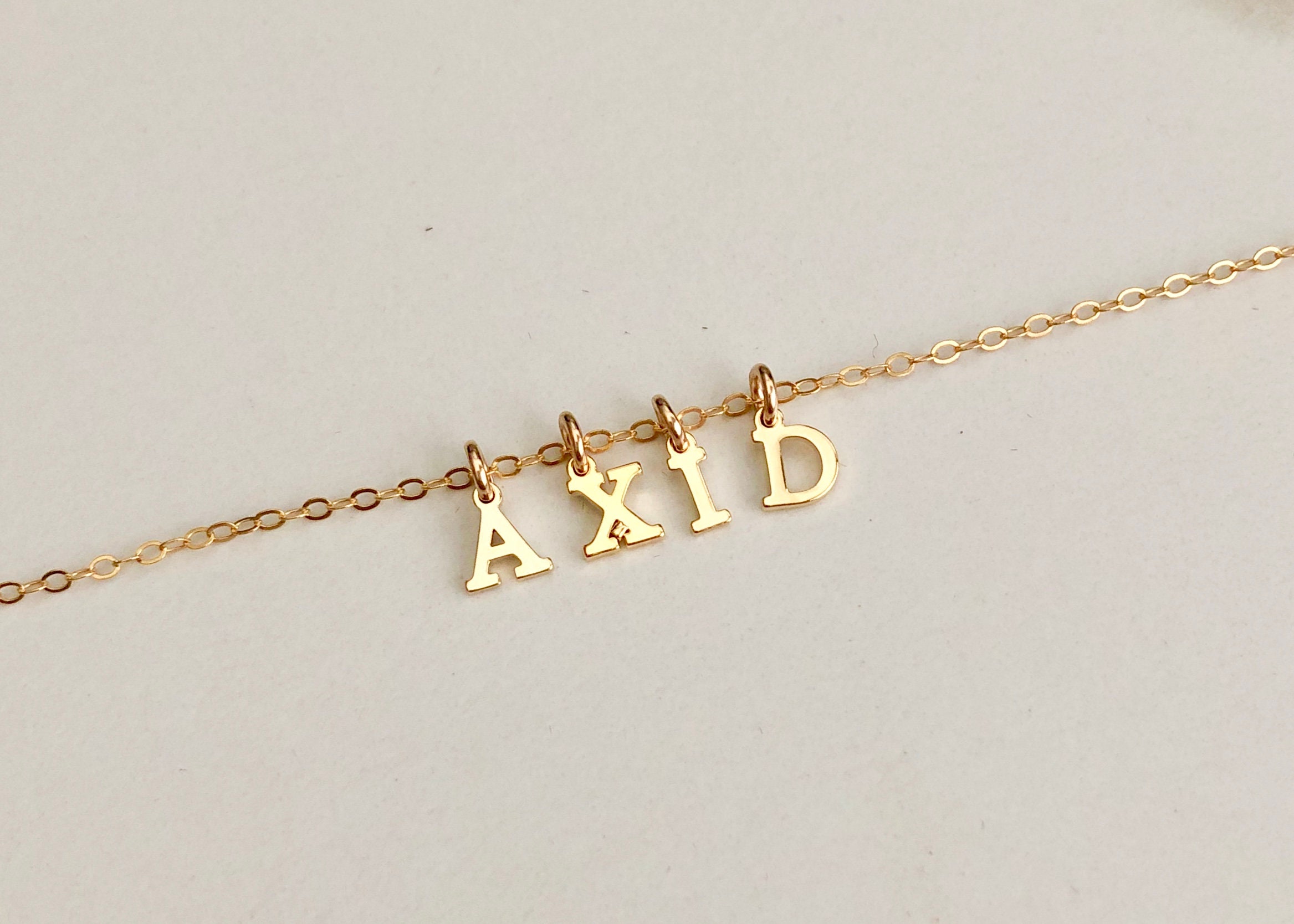 Alpha Xi Delta Sorority Necklace AXID Sorority Necklace - Etsy