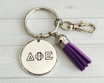 Delta Zeta Key Chain Sorority Key Chain Tassel Key Chain | Etsy