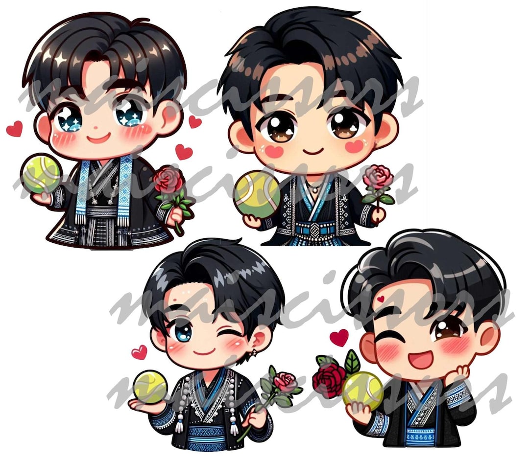 Hmong Asian Chibi Boy Man Men Hmong New Year Digital Art PNG Clipart - Etsy