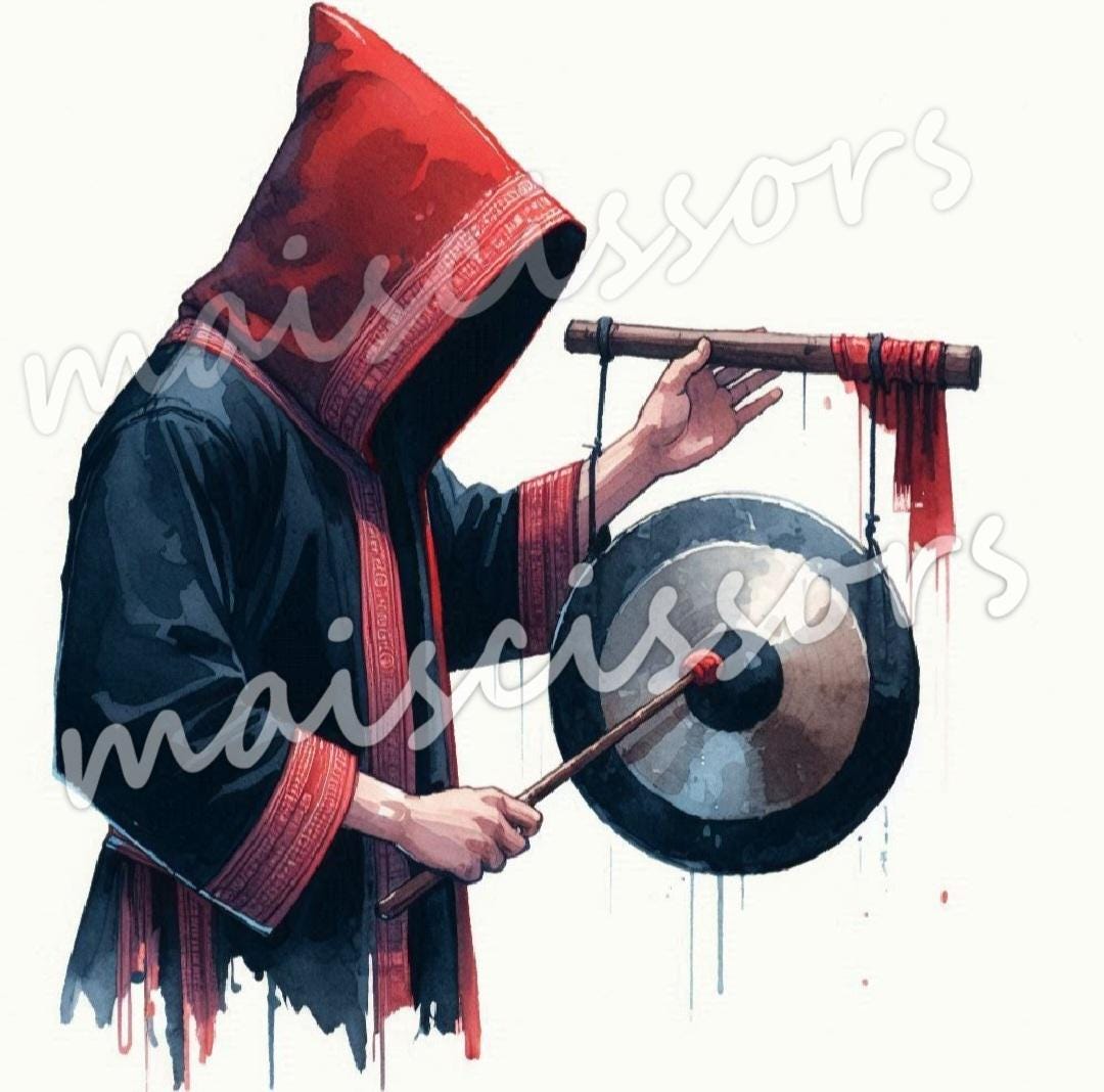 Hmong Asian Shaman Man Clipart Digital Art - Etsy