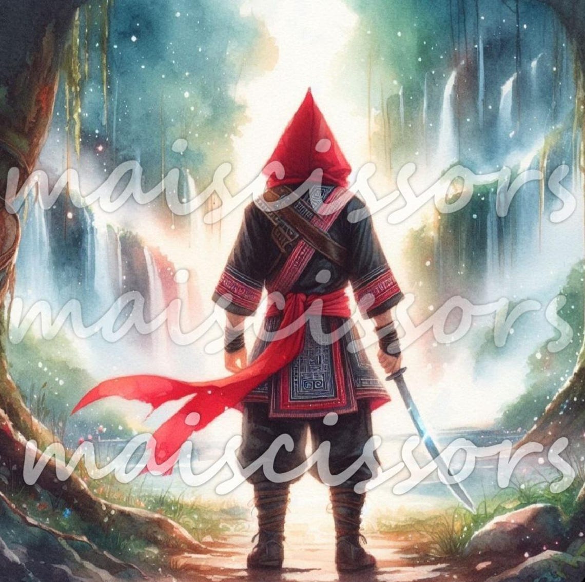 Hmong Asian Shaman Man Clipart Digital Art - Etsy
