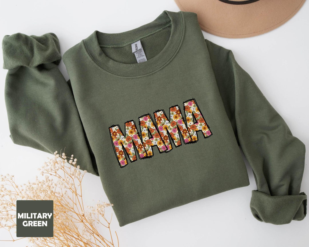 Floral Mama Sweat - Cute Mom Hoodie - Mothers Day Gift - Mommy Sweat ...