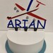 Cake Topper Airplane Personalized Name/text, Pilot, Plane, Aircraft ...