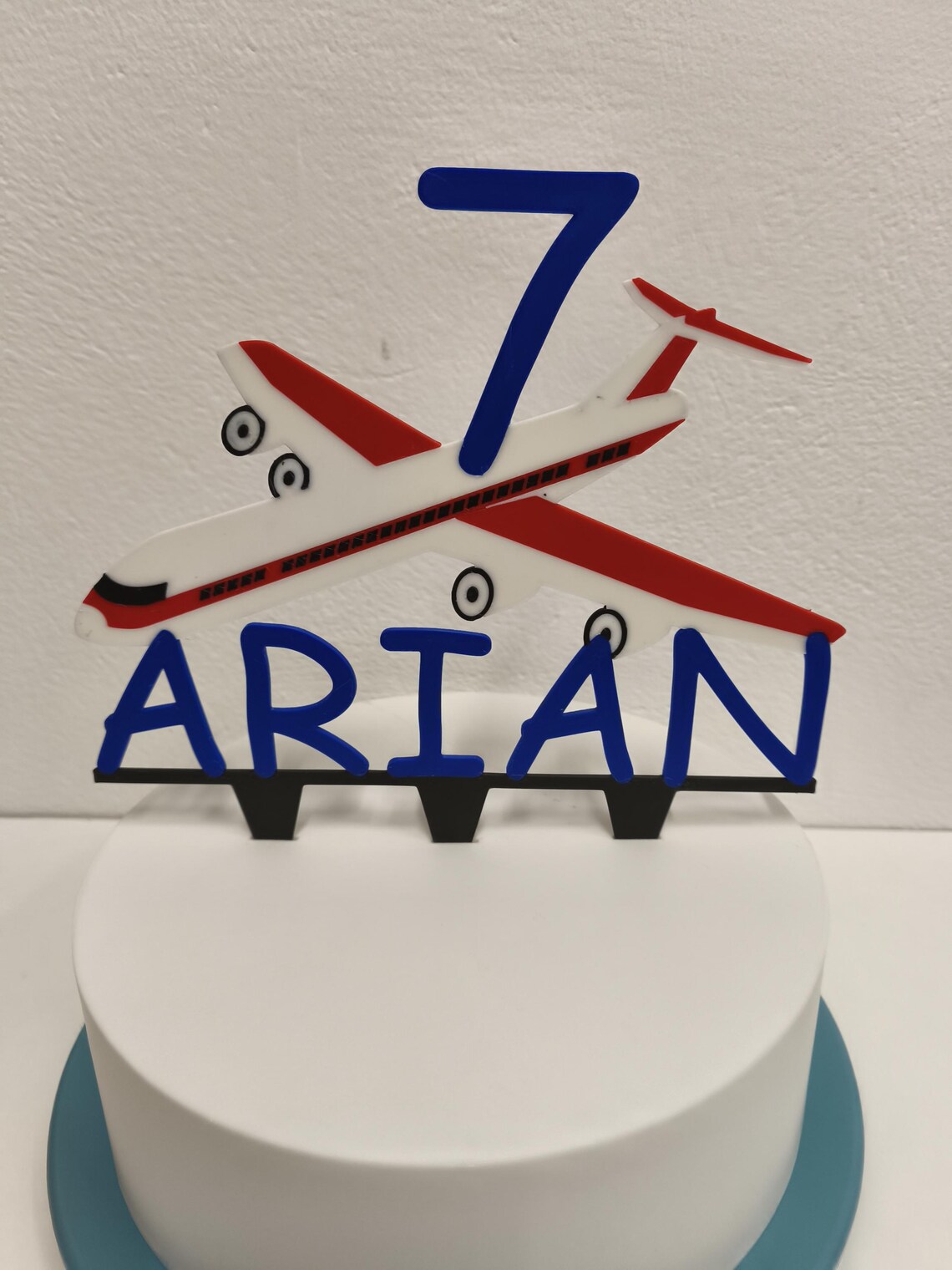 Cake Topper Airplane Personalized Name/text, Pilot, Plane, Aircraft ...