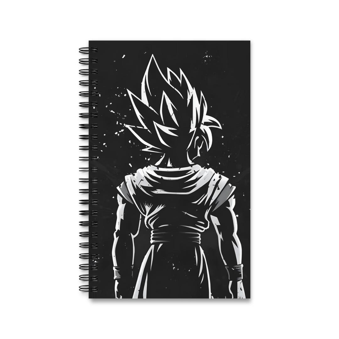 Black and White Goku Notebook - Etsy