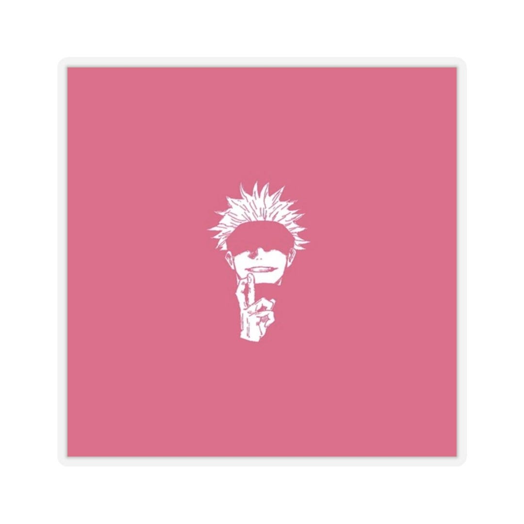 Pink Gojo Satoru Sticker - Etsy