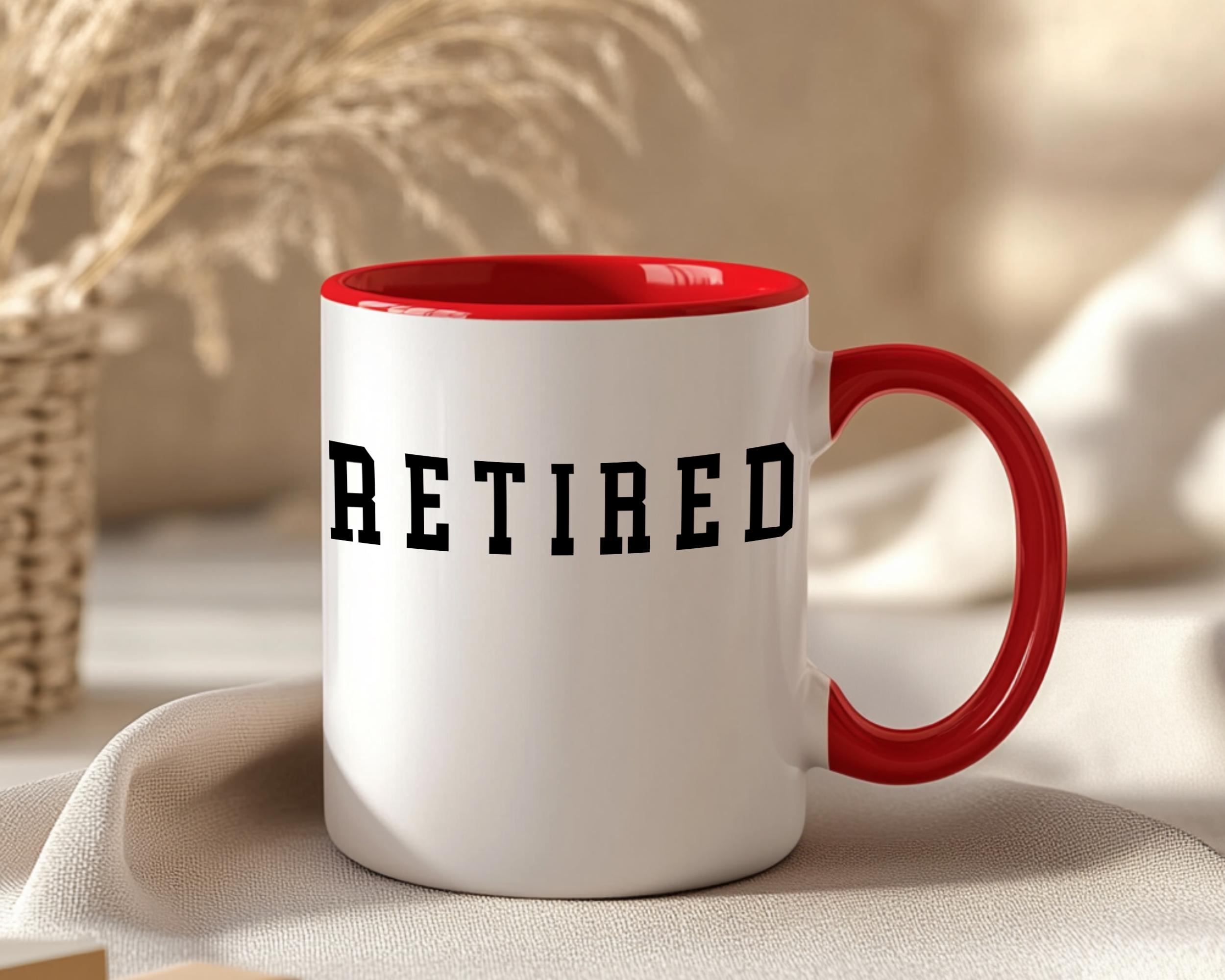 Funny Retirement Mug, Retired Coffee Cup for Friend, Employee ...